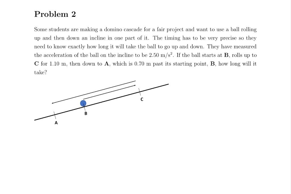Solved Problem 2 Some students are making a domino cascade | Chegg.com