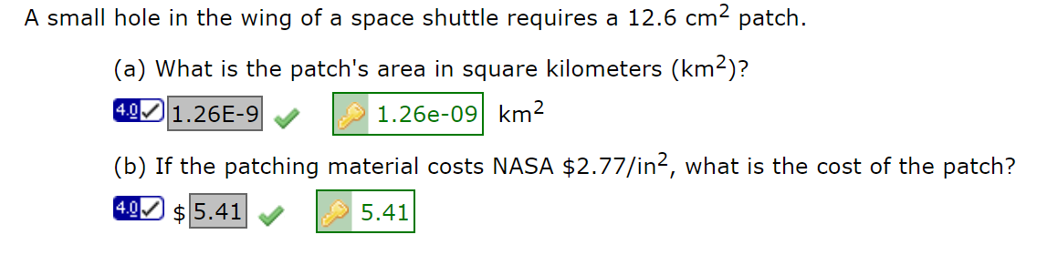 Solved A small hole in the wing of a space shuttle requires | Chegg.com