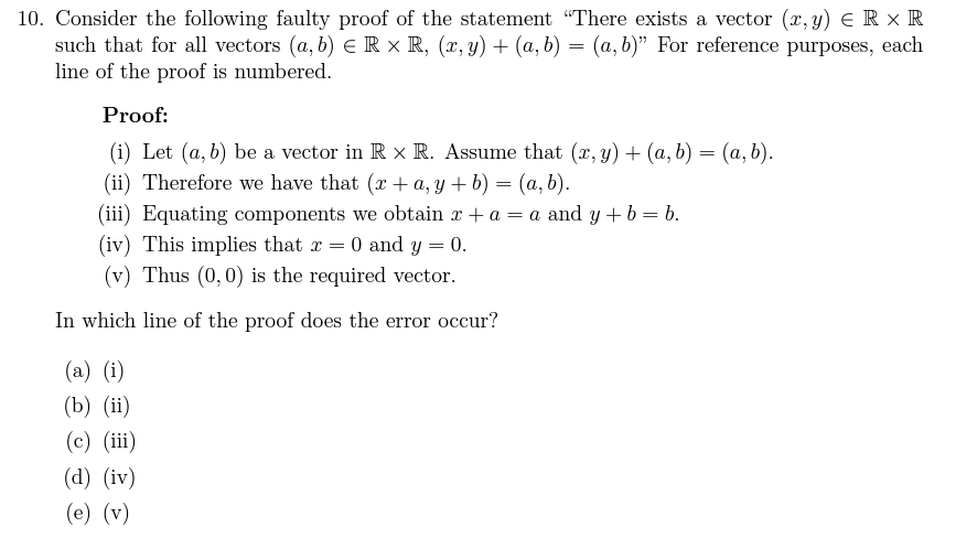 Solved Consider the following faulty proof of the statement | Chegg.com