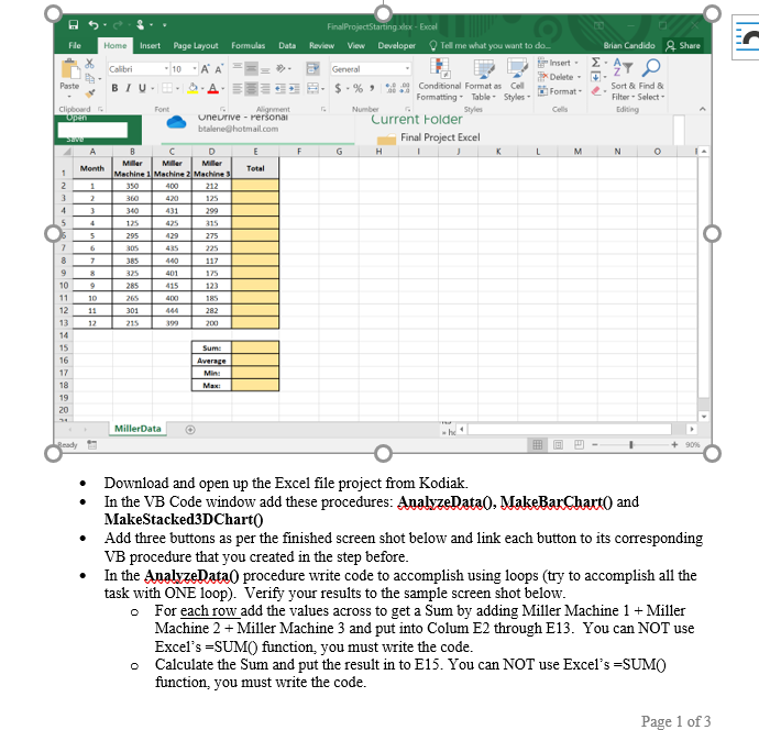 Solved File Home Insert Data Page Layout Formulas 10 AA = | Chegg.com