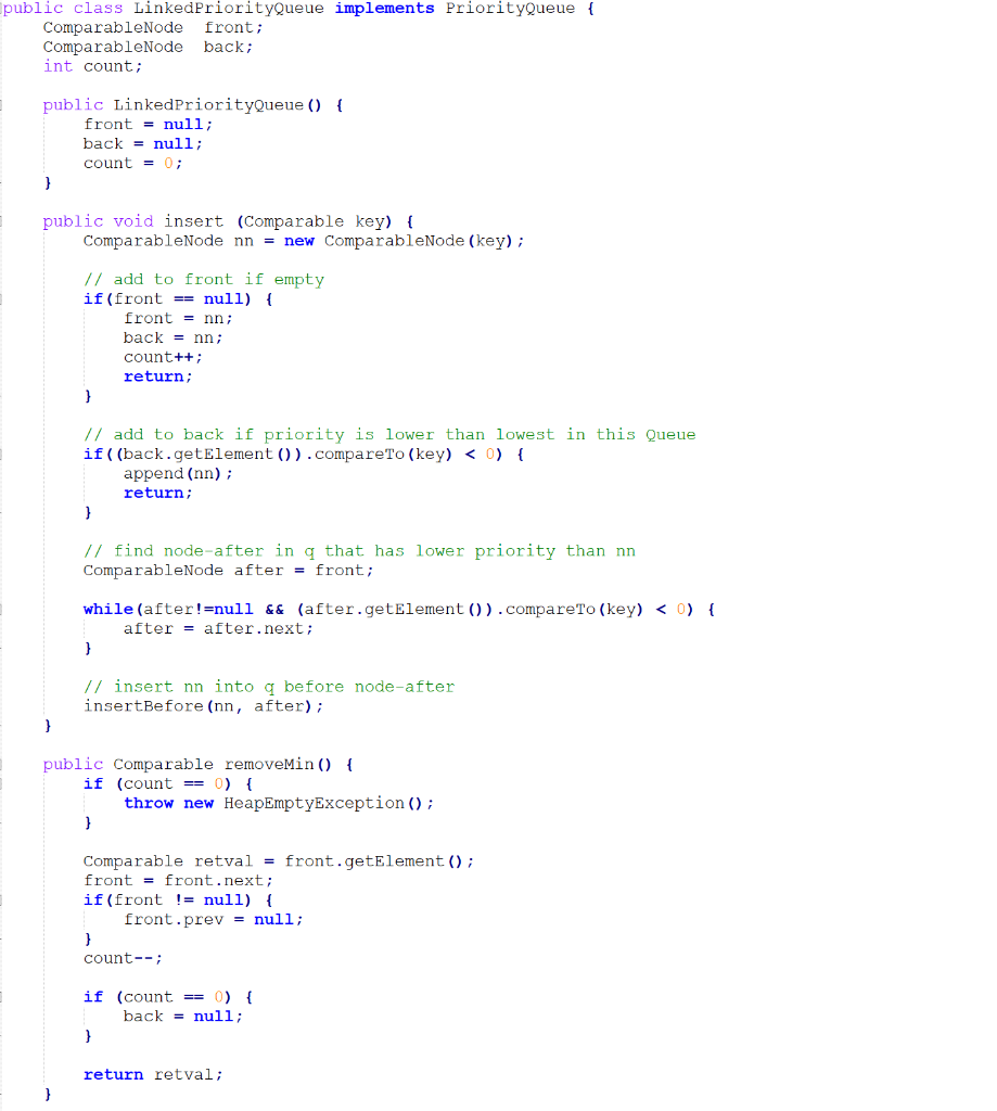 Solved Complete the EmergencyRoom.java, | Chegg.com