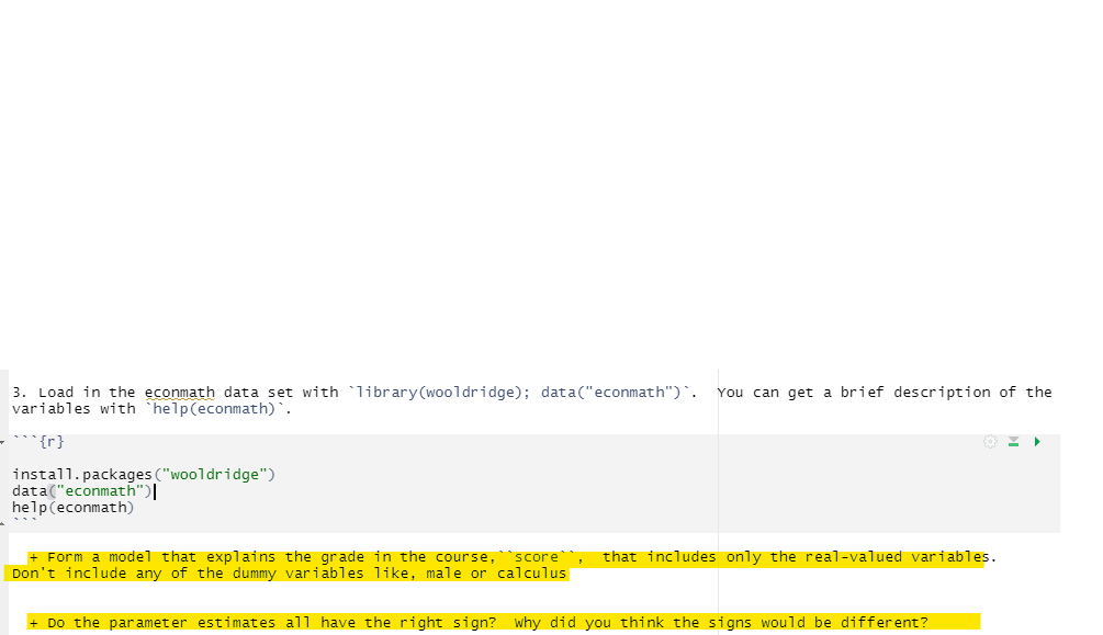 Solved RSTUDIO ONLY PLEASE USE R STUDIO ANY R STUDIO ADVICE | Chegg.com