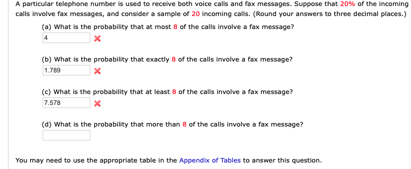 Solved A particular telephone number is used to receive both | Chegg.com