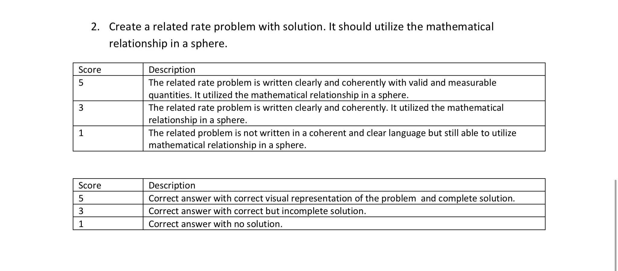 Solved 2. Create a related rate problem with solution. It | Chegg.com
