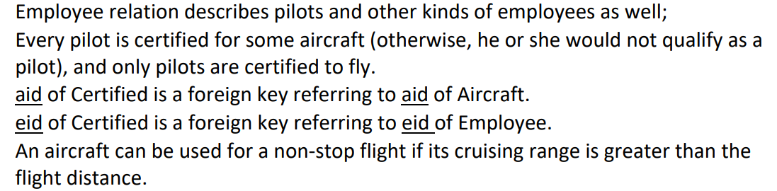 Solved Flight (flno, from, to, distance, departs, arrives) | Chegg.com