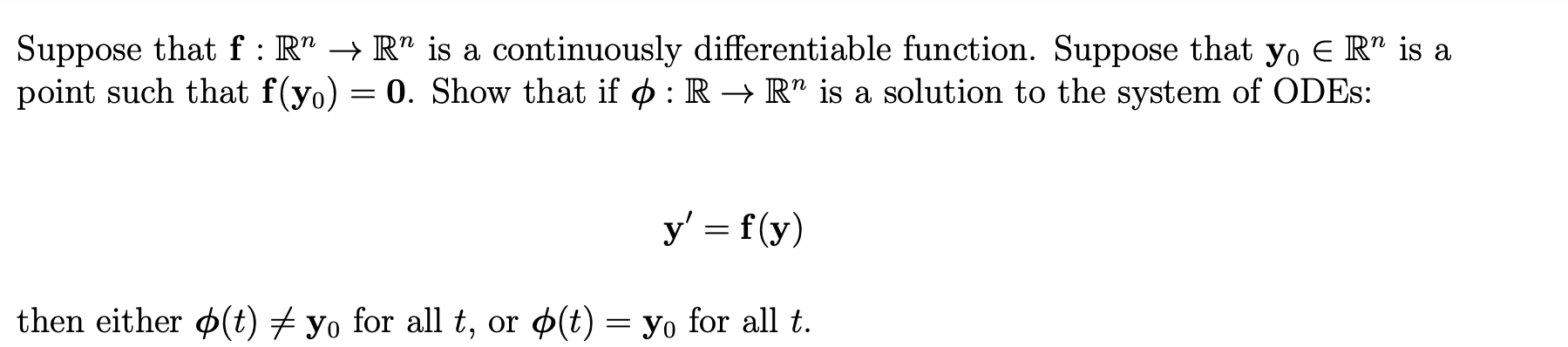 Solved Suppose that f:R" R" is a continuously differentiable | Chegg.com
