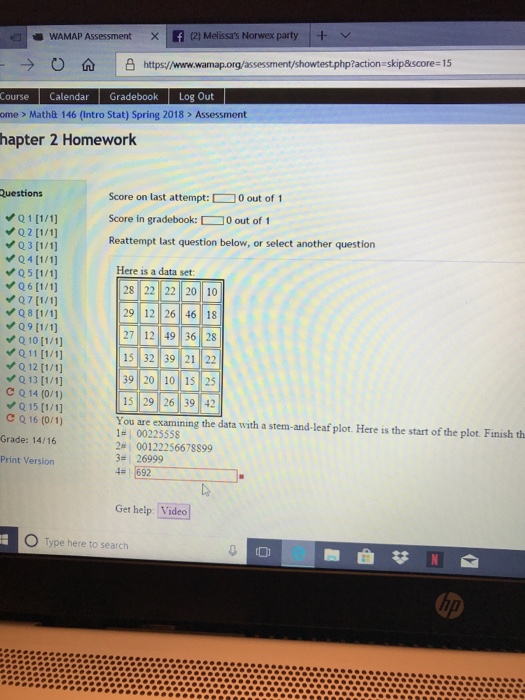 Solved: You Are Examining The Data With Stem-and-leaf Plot... | Chegg.com