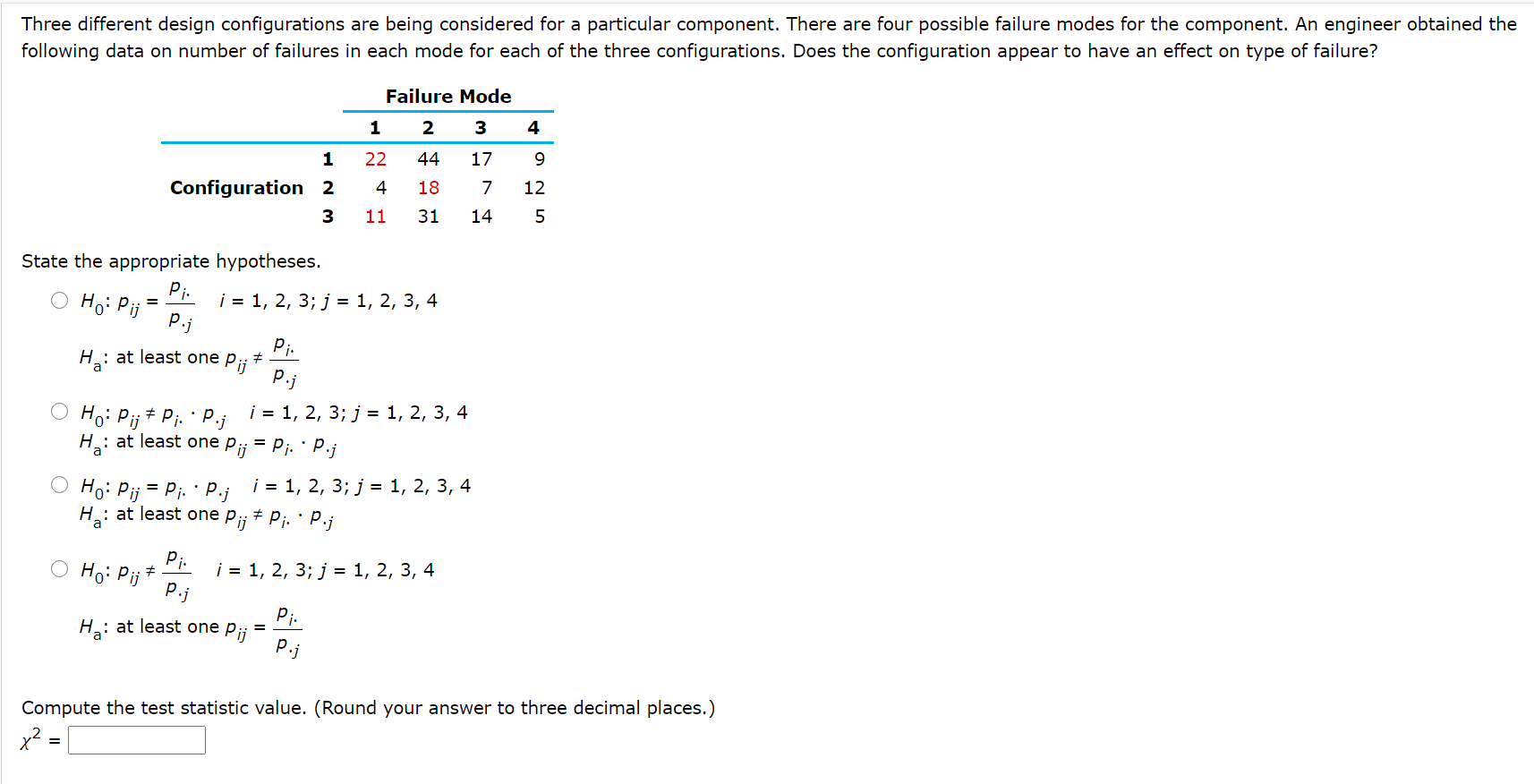 Solved Three Different Design Configurations Are Being