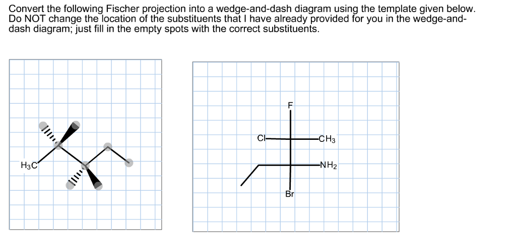 Solved Convert the following Fischer projection into a | Chegg.com