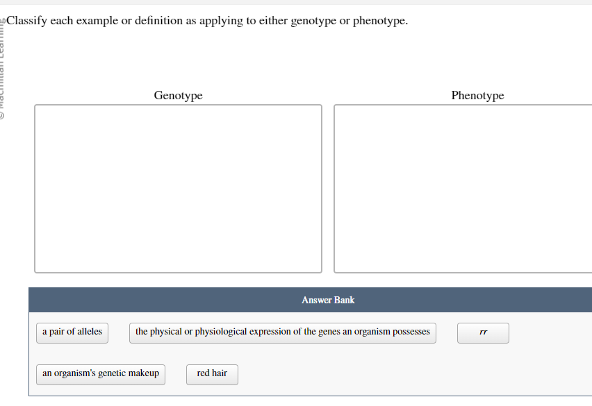 Solved Classify each example or definition as applying to | Chegg.com