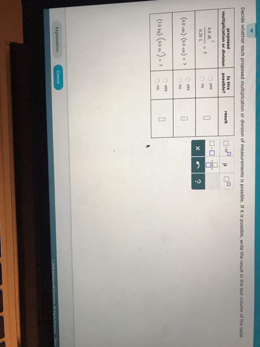 Solved Decide whether each proposed multiplication or | Chegg.com