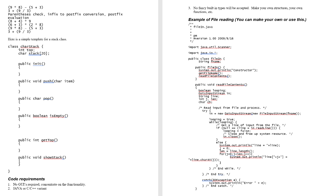Solved | Read the following program specs completely before | Chegg.com