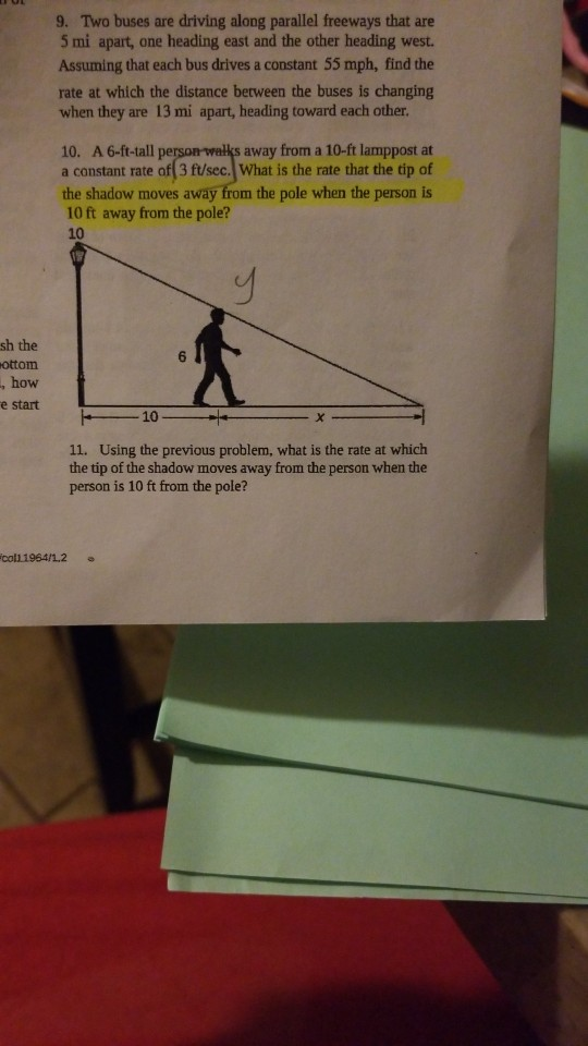 Solved 9. Two buses are driving along parallel freeways that | Chegg.com