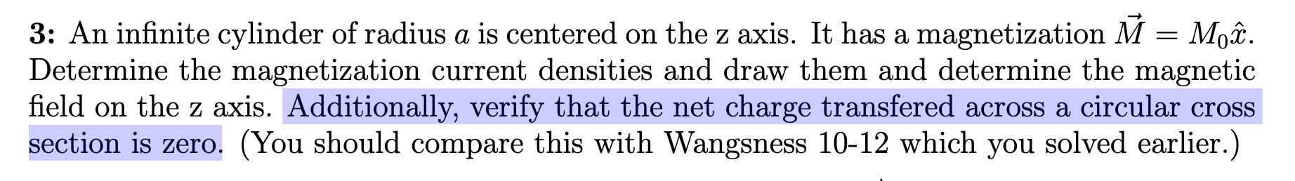Could you please just solve For the magnetic field | Chegg.com