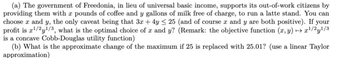 Solved (a) ﻿The government of ﻿Freedonia, in ﻿lieu of | Chegg.com