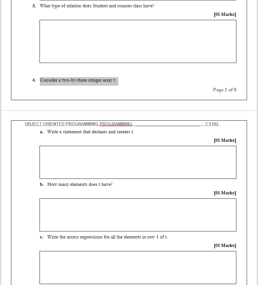 Solved 3. What type of relation does Student and courses | Chegg.com