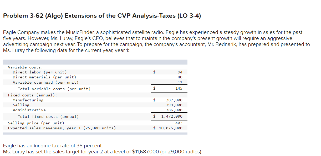 Solved Problem 3-62 (Algo) Extensions of the CVP | Chegg.com