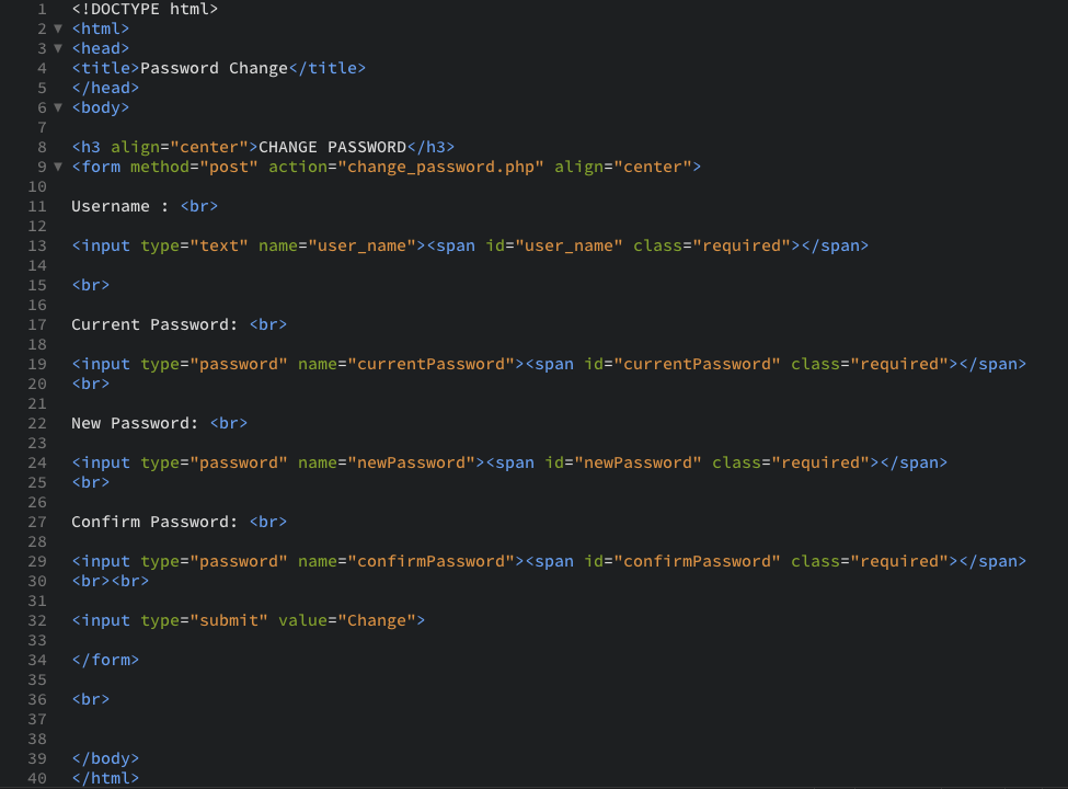 Solved This is a form where the user can enter username and | Chegg.com