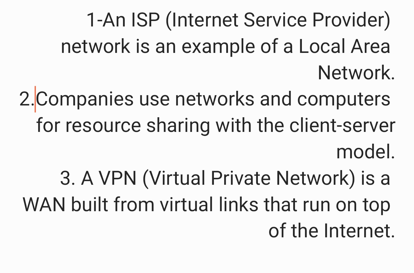 Solved 1-An ISP (Internet Service Provider)network is an | Chegg.com