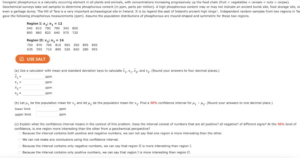Solved PART D) (Wouldn't fit in screenshot) (d) Which | Chegg.com