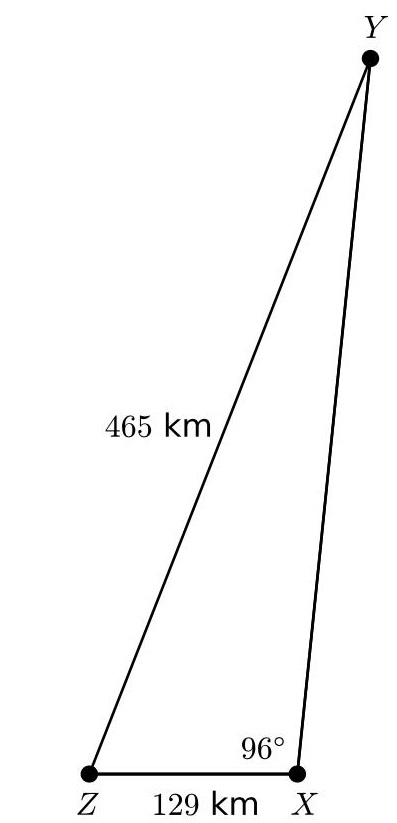 Solved A ship is located at point X represented in the | Chegg.com