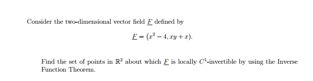 Solved Consider the two-dimensional vector field F defined | Chegg.com