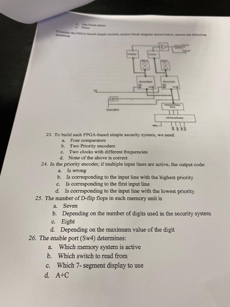 Solved Table Dail C. d. Two clocks with different | Chegg.com