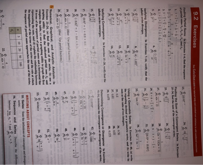 Solved 9.2 Exercises See CalcChat.com for tutorial help and | Chegg.com