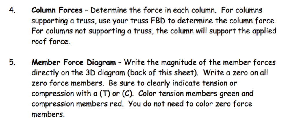 Column Forces - Determine the force in each column. | Chegg.com