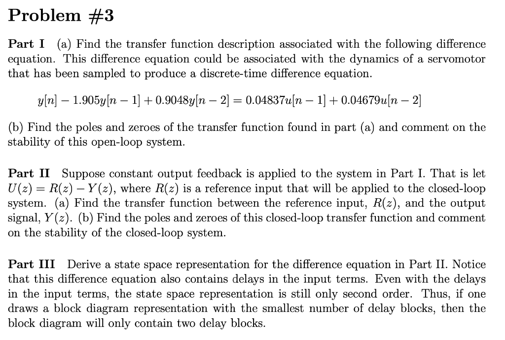 Solved PART 3 OF PROBLEM 3 I NEED HELP WITH PART III please | Chegg.com