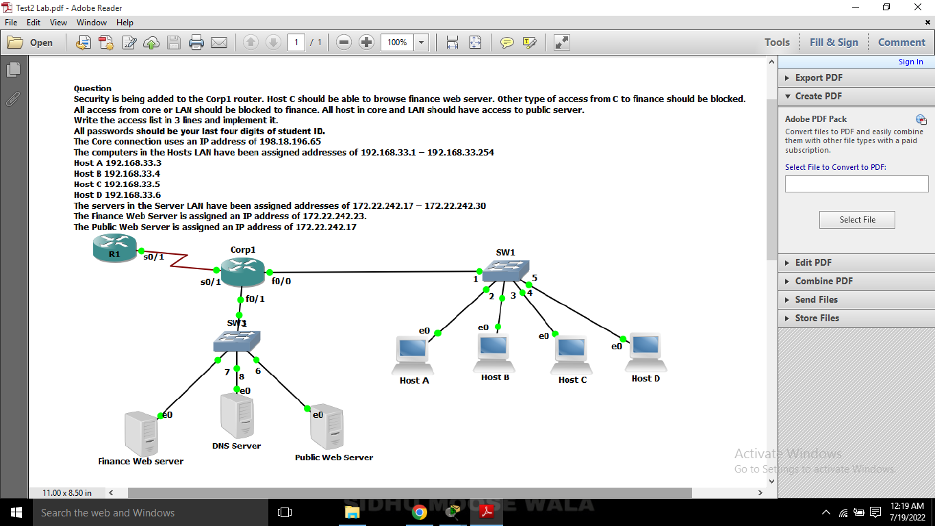 Solved along with all basic configuration | Chegg.com