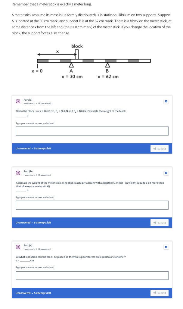 Solved Remember that a meter stick is exactly 1 meter long. | Chegg.com