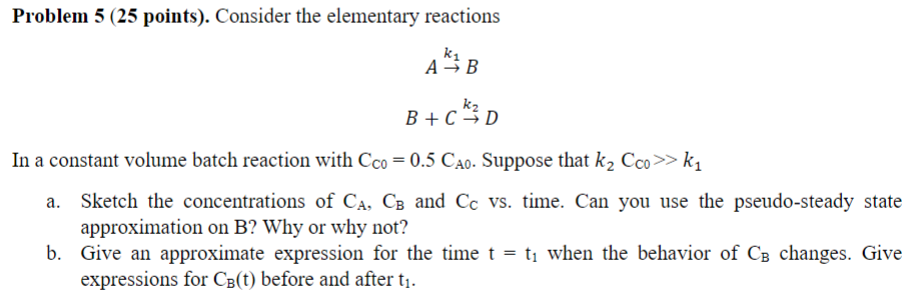 Solved Problem 5 (25 points). Consider the elementary | Chegg.com
