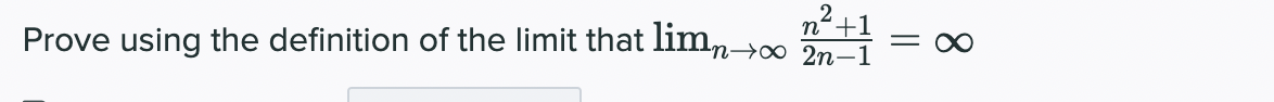 Solved Prove using the definition of the limit that limn400 | Chegg.com