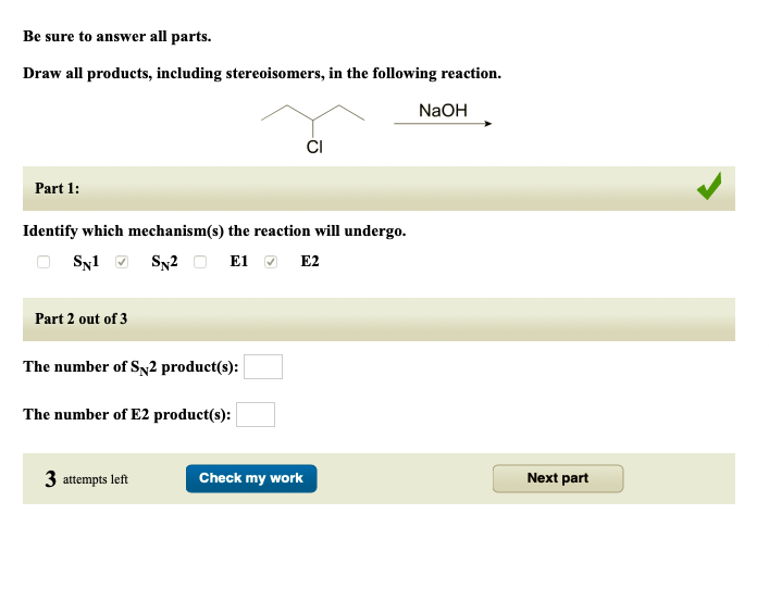 Solved Be sure to answer all parts. Draw all products, | Chegg.com