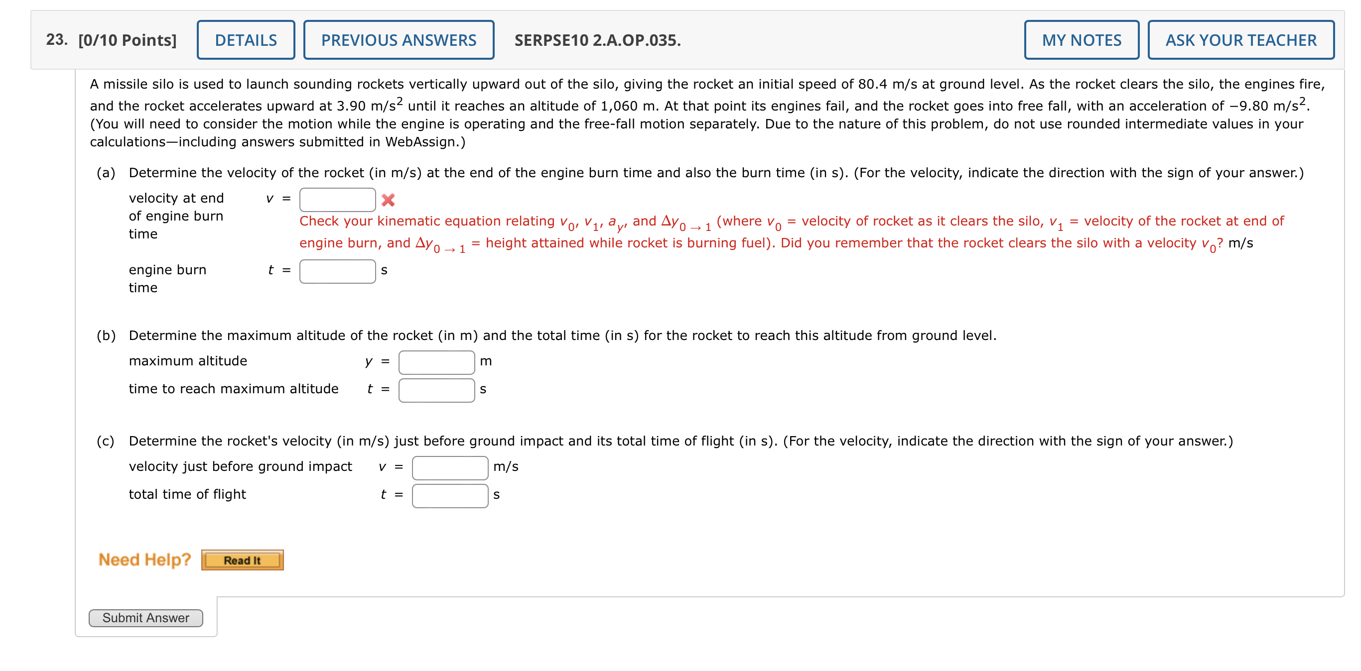 Solved calculations-including answers submitted in | Chegg.com