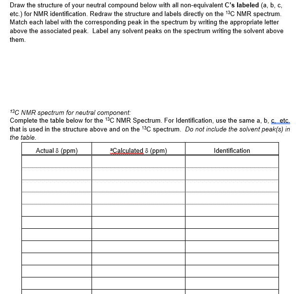 Solved Neutral Component: Draw the structure of the neutral | Chegg.com