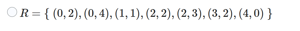 Solved Which of the following definitions for the relation R | Chegg.com