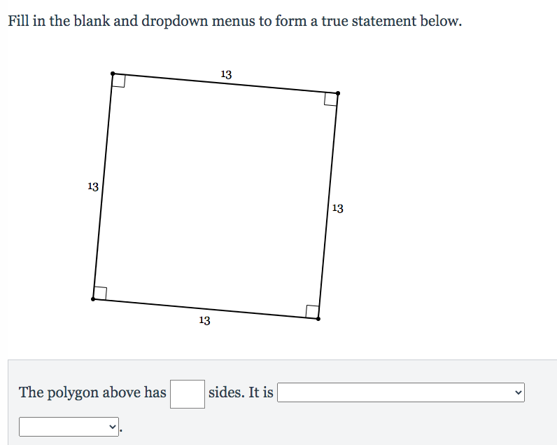 Fill in the blank and dropdown menus to form a true | Chegg.com