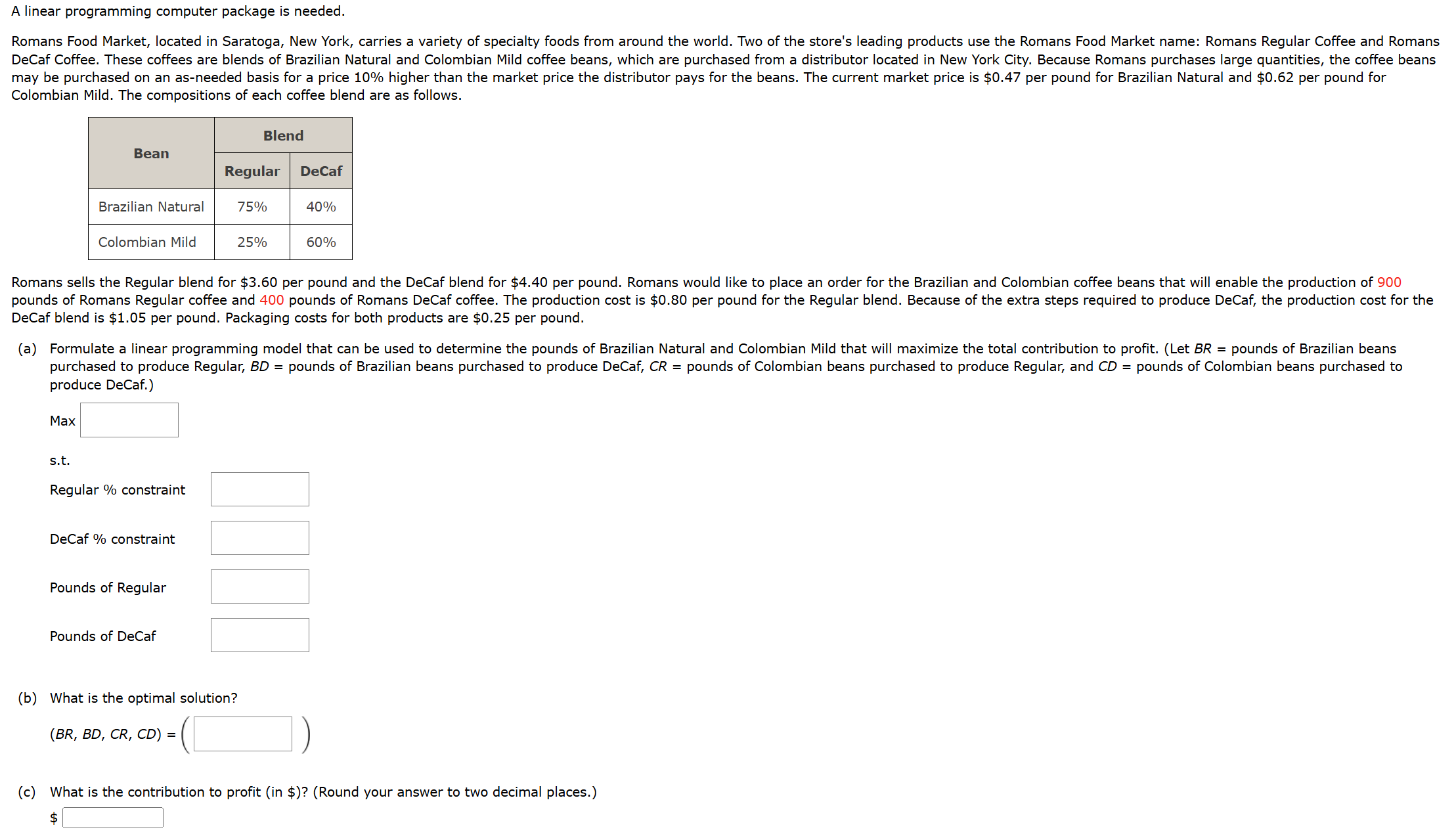 Solved A linear programming computer package is | Chegg.com
