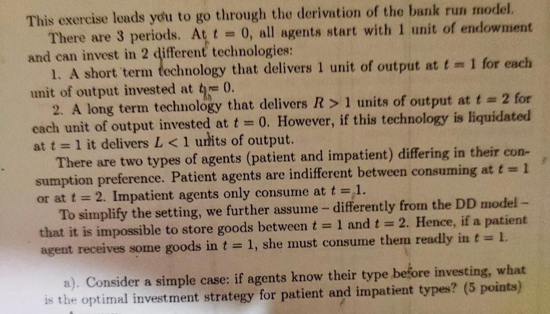 Solved This exercise loads you to go through the derivation | Chegg.com