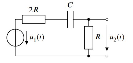 Solved SIGNAL TECHNIK For the circuit in the zero state | Chegg.com