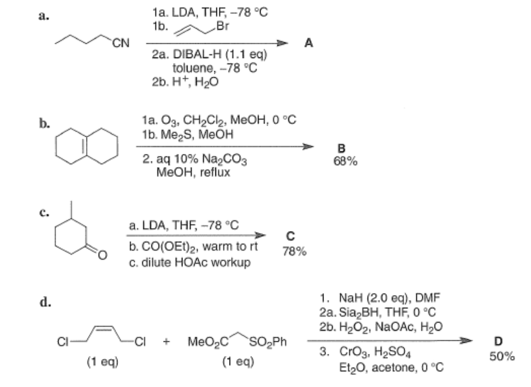 Solved [Organic Synthesis] ~ C-C bond formation via | Chegg.com