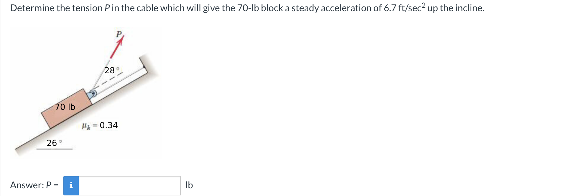 Solved Determine the tension P in the cable which will give | Chegg.com