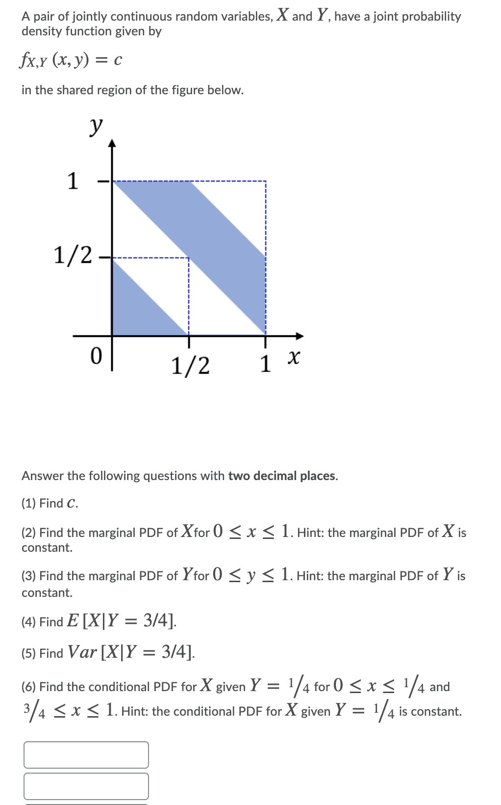 Solved A pair of jointly continuous random variables, X and | Chegg.com