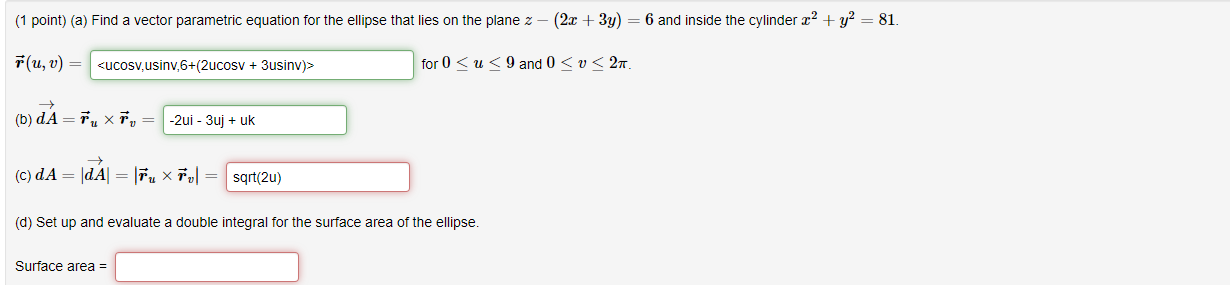 Solved Find a vector parametric equation for the ellipse | Chegg.com