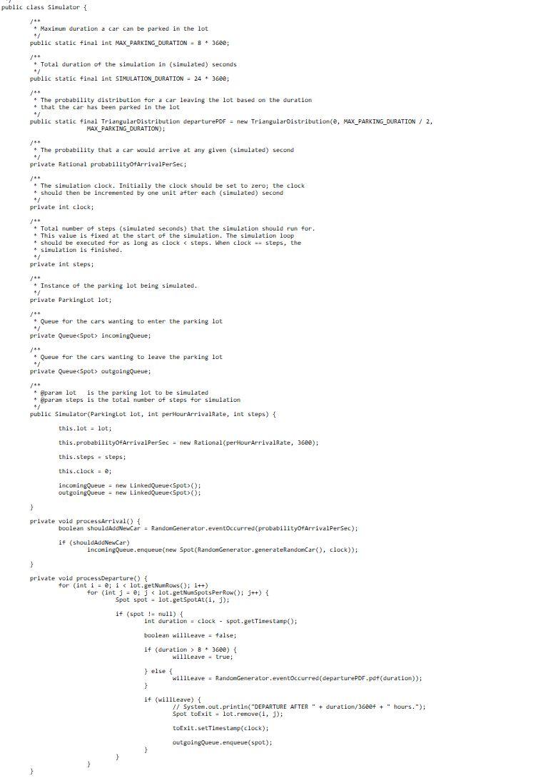Solved Task 3. Update the Sinulator class. Modify the | Chegg.com