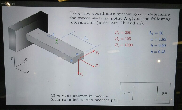 Solved binedp9 Using the coordinate system given, determine | Chegg.com
