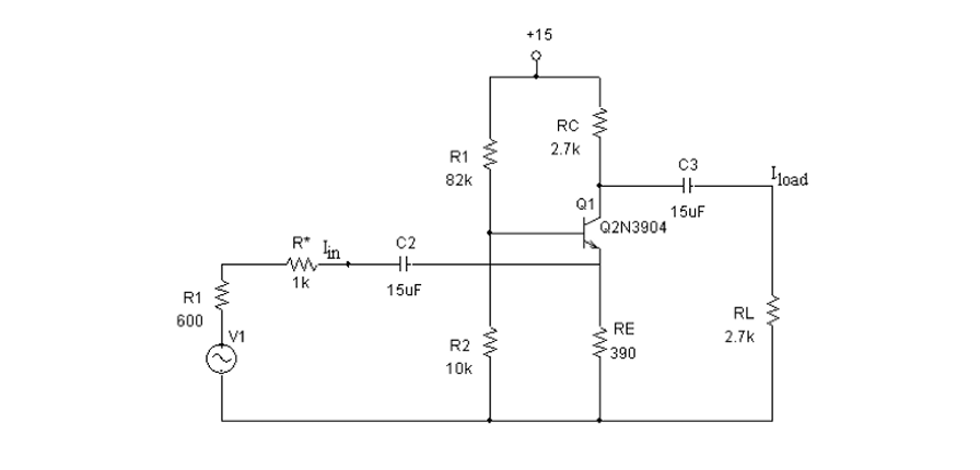 Solved DC Parameters of this Common Base amplifierAC | Chegg.com