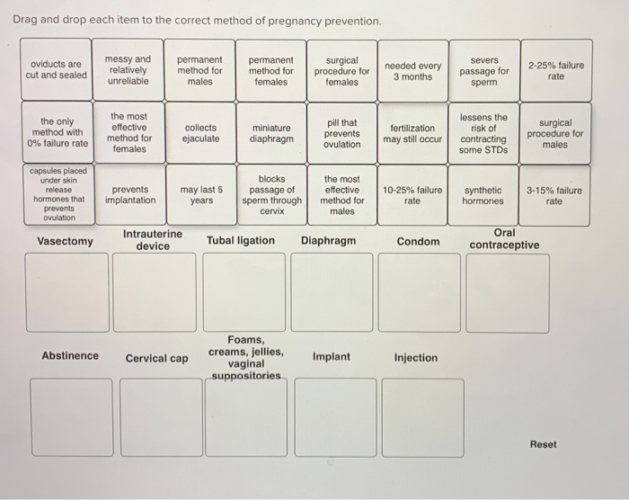 Solved f Drag and drop each item to the correct method of | Chegg.com